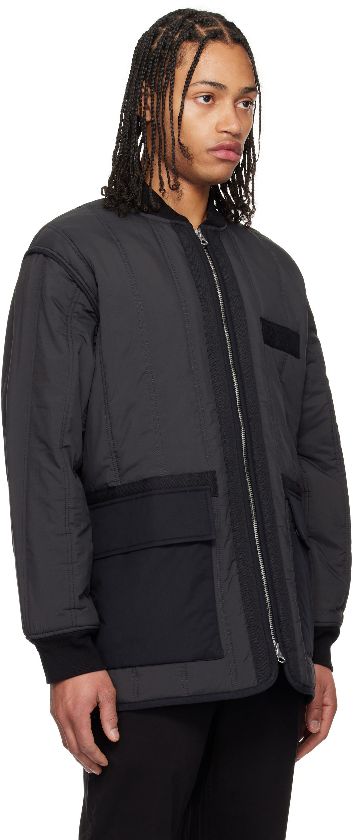 rag & bone Black Delta Liner Jacket Rag and Bone