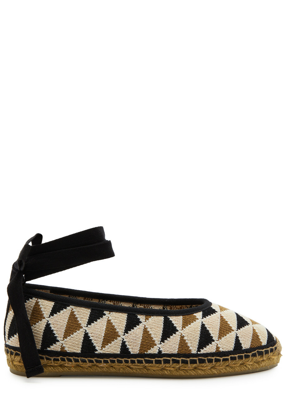 Castañer Kailan Knitted Espadrille Flats Black Castaner