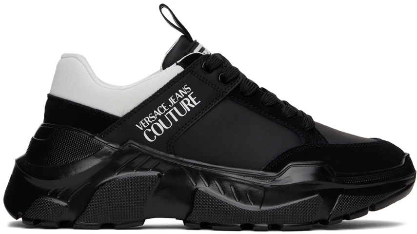 Versace Jeans Couture Black Speedtrack Sneakers Versace