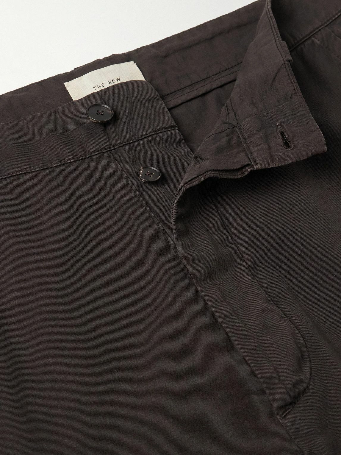 The Row - Ottis Straight-Leg Cotton and Cashmere-Blend Twill Trousers ...
