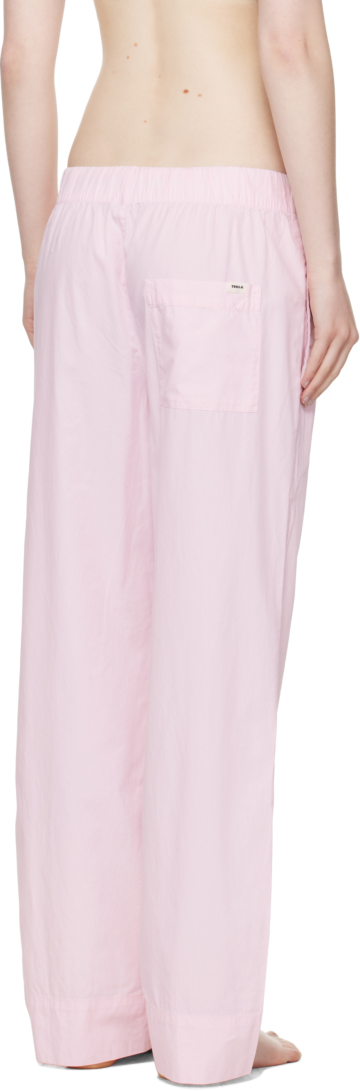 Tekla Pink Poplin Pyjama Pants Tekla Fabrics