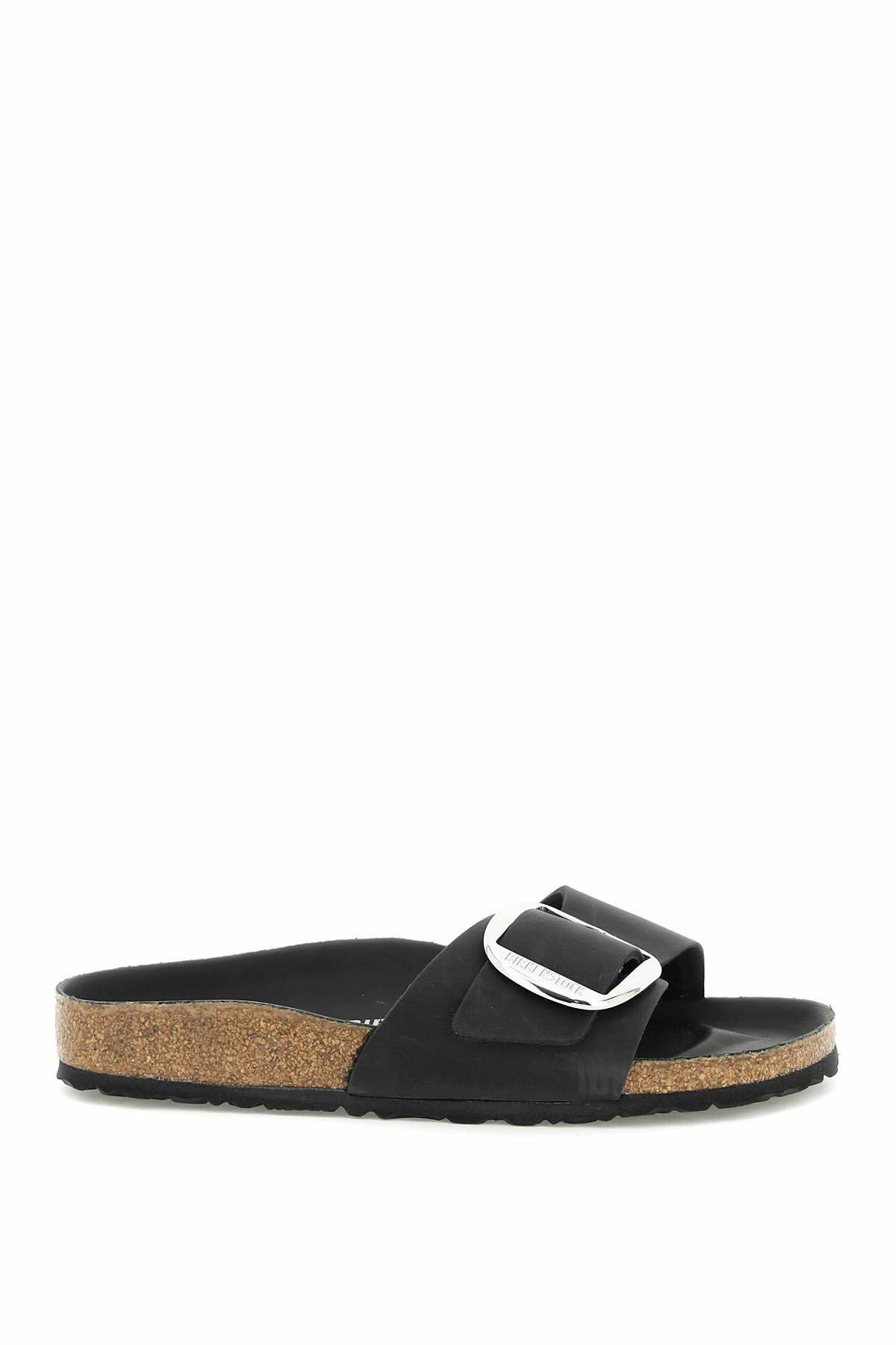 BIRKENSTOCK madrid big buckle slides Black Birkenstock