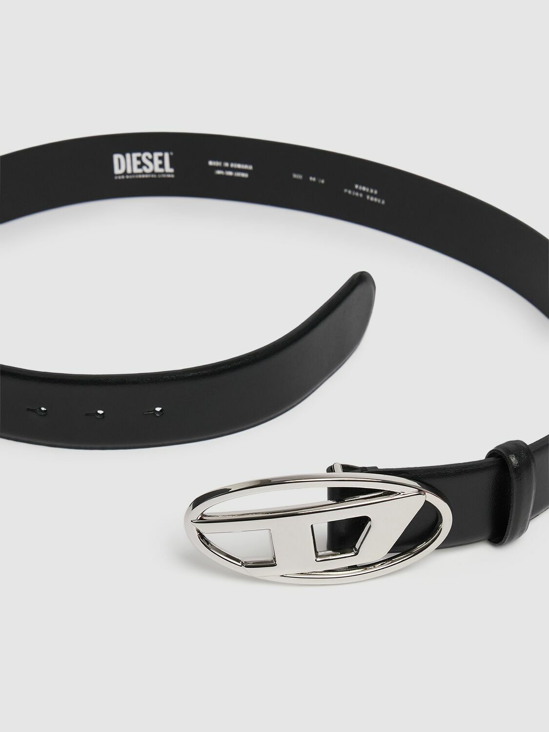 DIESEL 4cm 1dr Reversible Leather Buckle Belt Diesel
