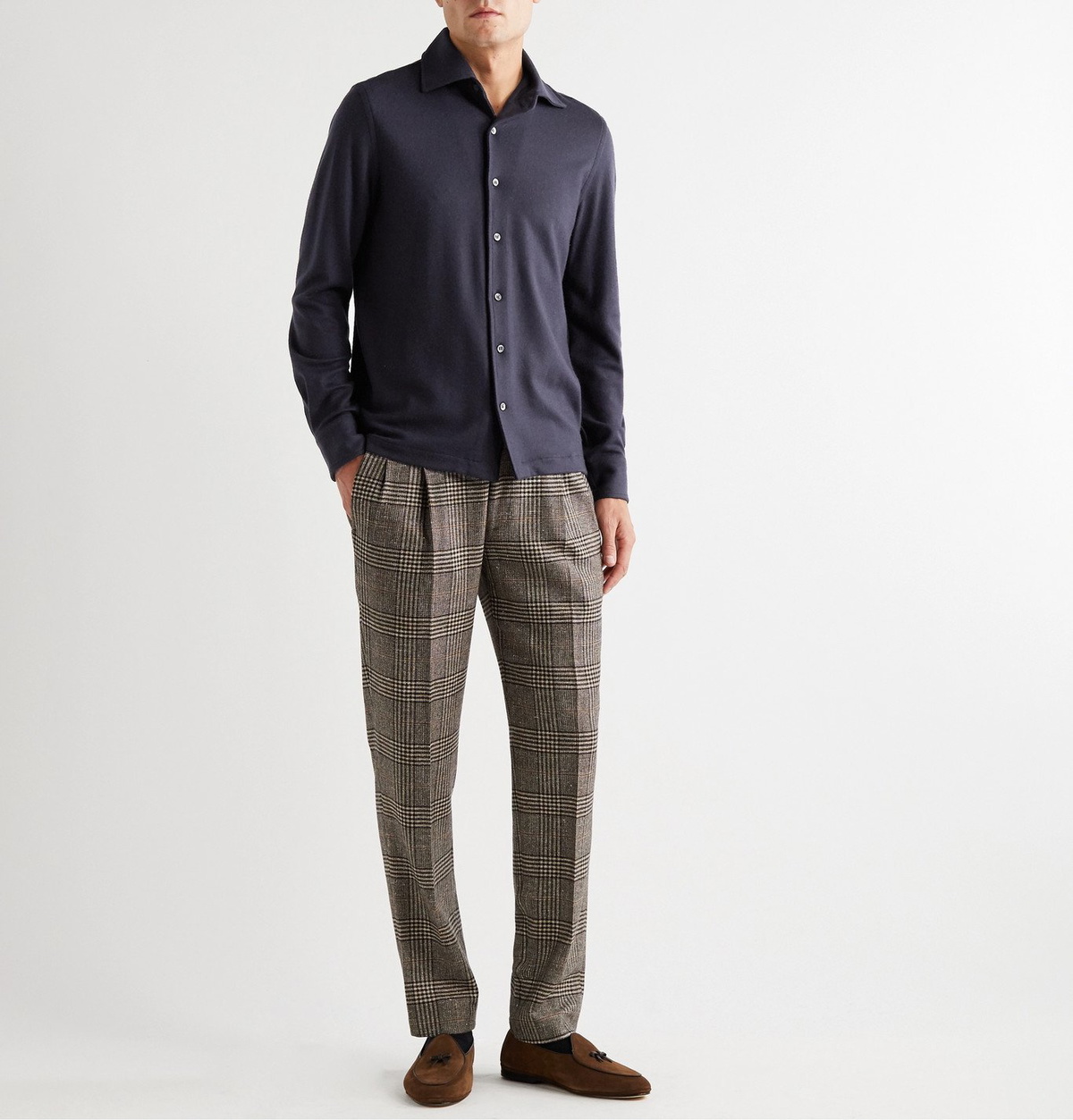 Rubinacci - Cashmere Shirt - Blue Rubinacci