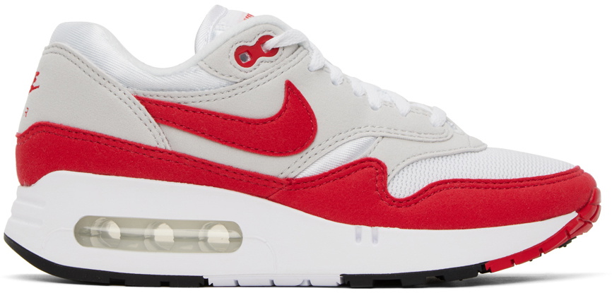 Nike White & Red Air Max 1 '86 OG Sneakers Nike