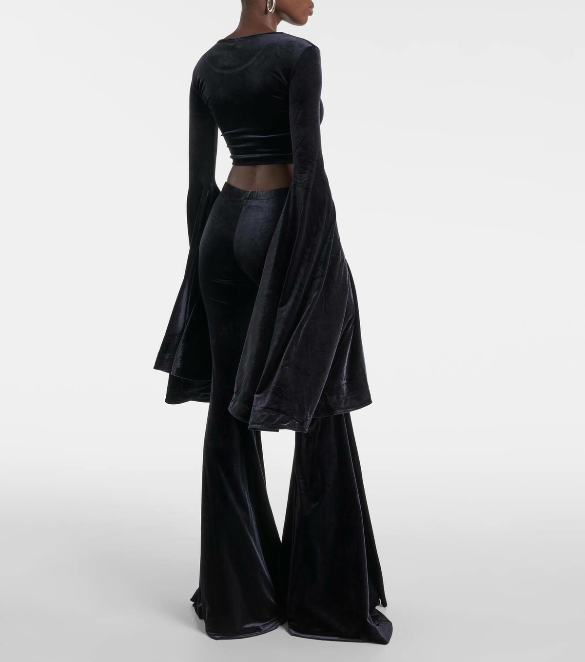 Vetements Velvet crop top Vetements