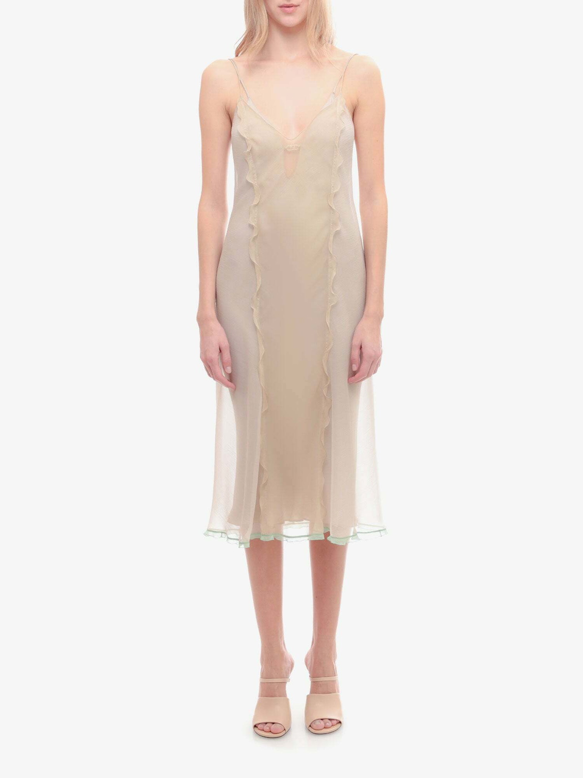 Fendi Dress Beige Womens Fendi