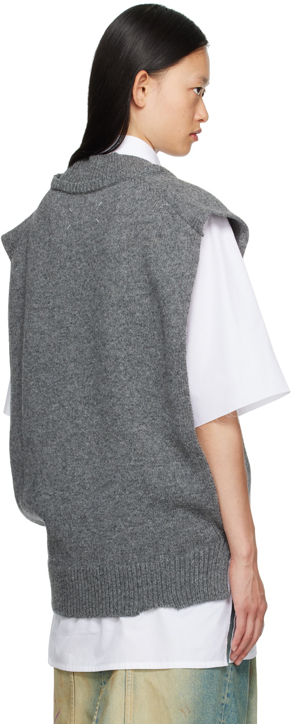 Maison Margiela Gray Layered Vest Maison Margiela