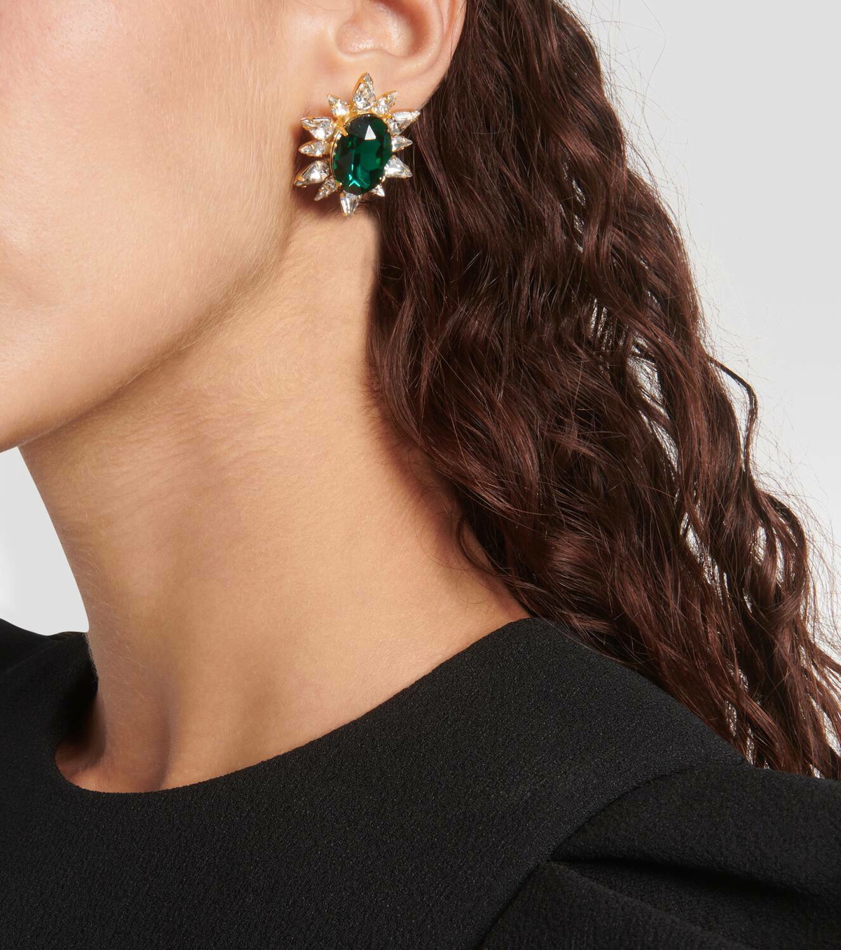 Jennifer Behr Gemma crystal-embellished stud earrings Jennifer Behr
