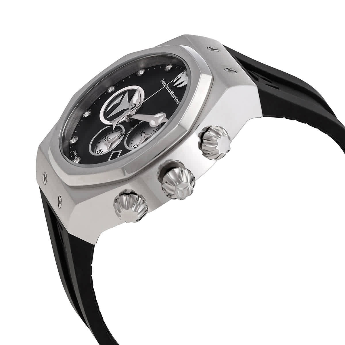 Technomarine Reef Sun Chronograph Quartz Diamond Black Dial Mens Watch ...
