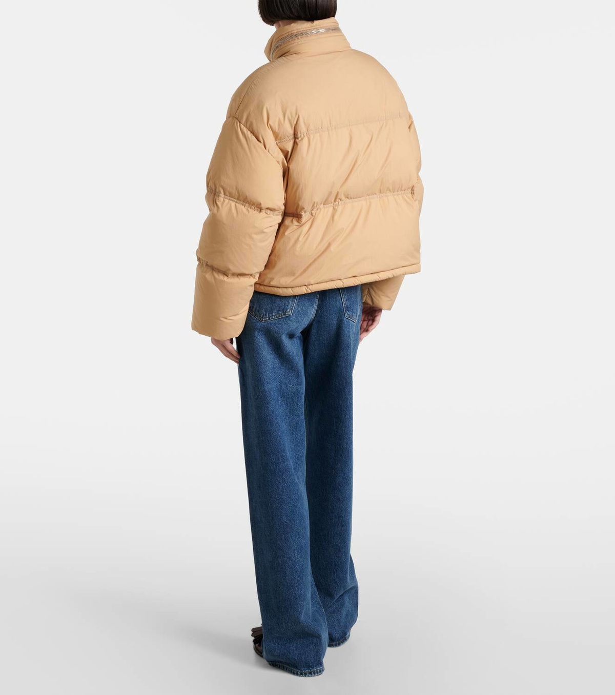 Ami Paris Ami De Cœur technical canvas down jacket AMI
