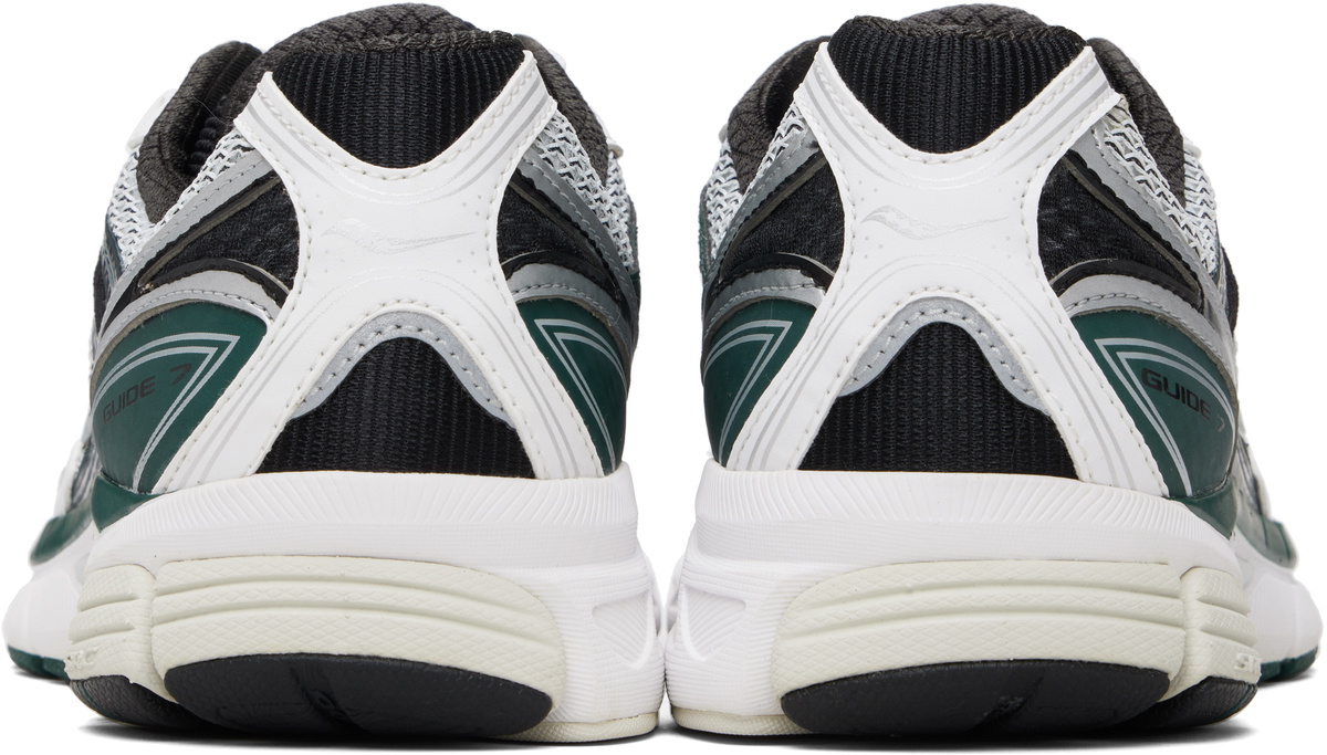 Saucony White & Green ProGrid Guide 7 Sneakers Saucony