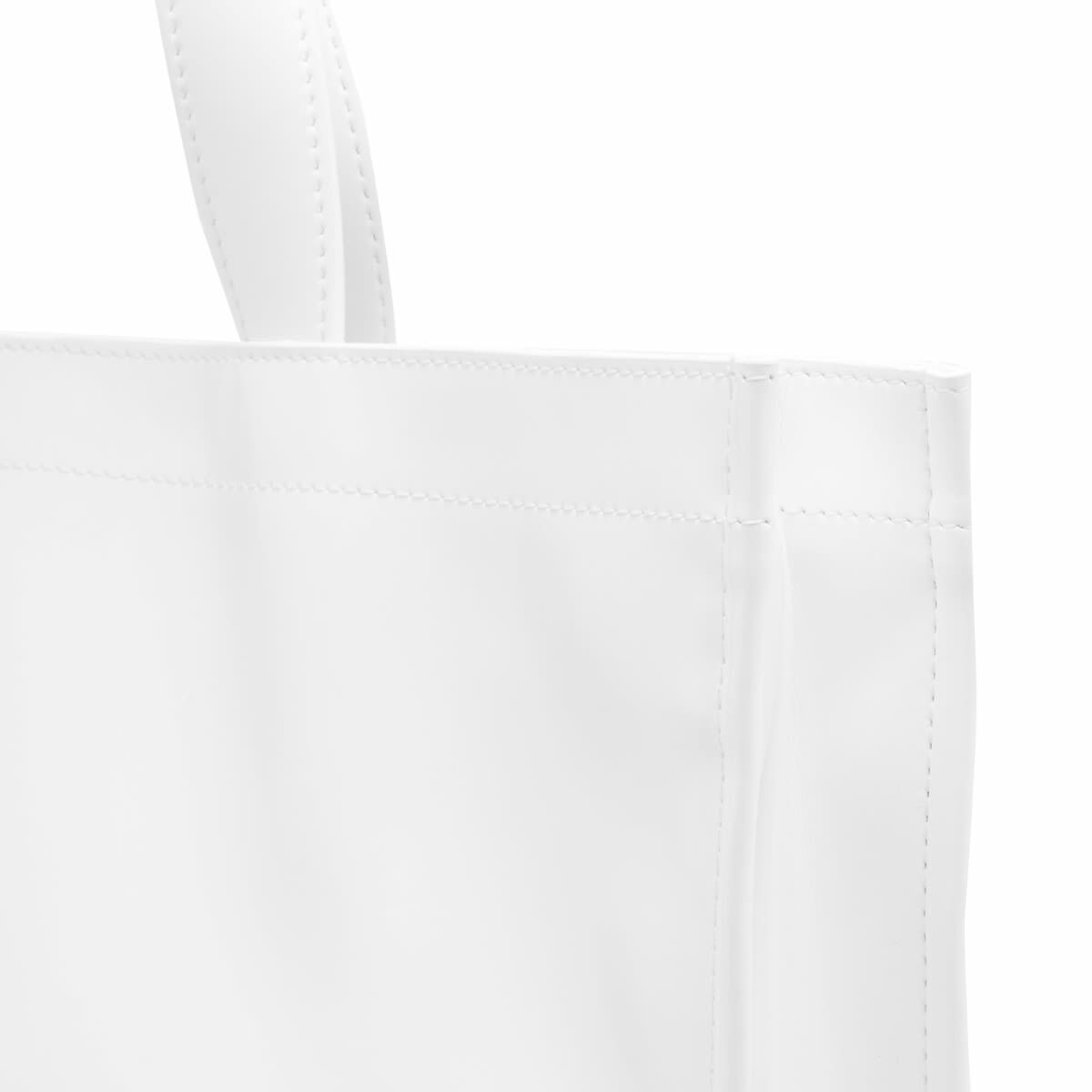 Acne Studios Women's Logo Shopper Tote Bag in White Acne Studios
