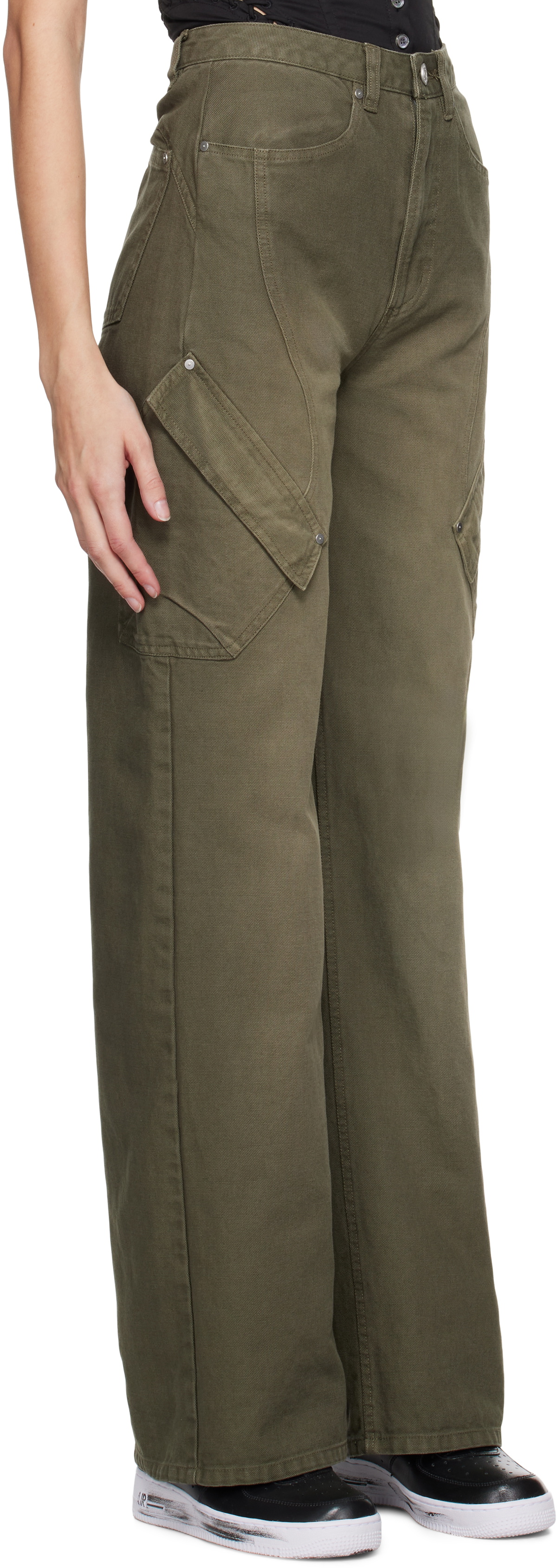 Nike Jordan Khaki Travis Scott Edition Embroidered Cargo Pants Nike ...