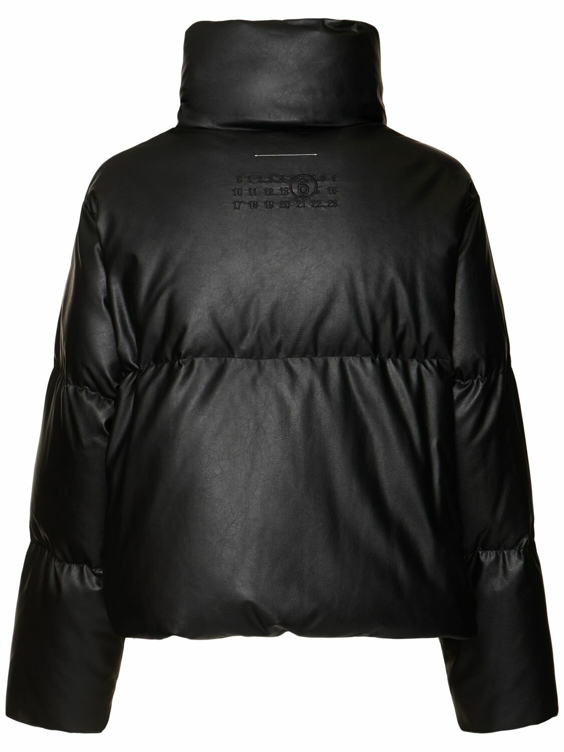 MM6 MAISON MARGIELA Faux Leather Down Jacket MM6 Maison Margiela