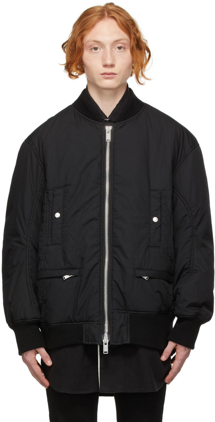 Undercoverism Black Padded Bomber Jacket Undercoverism
