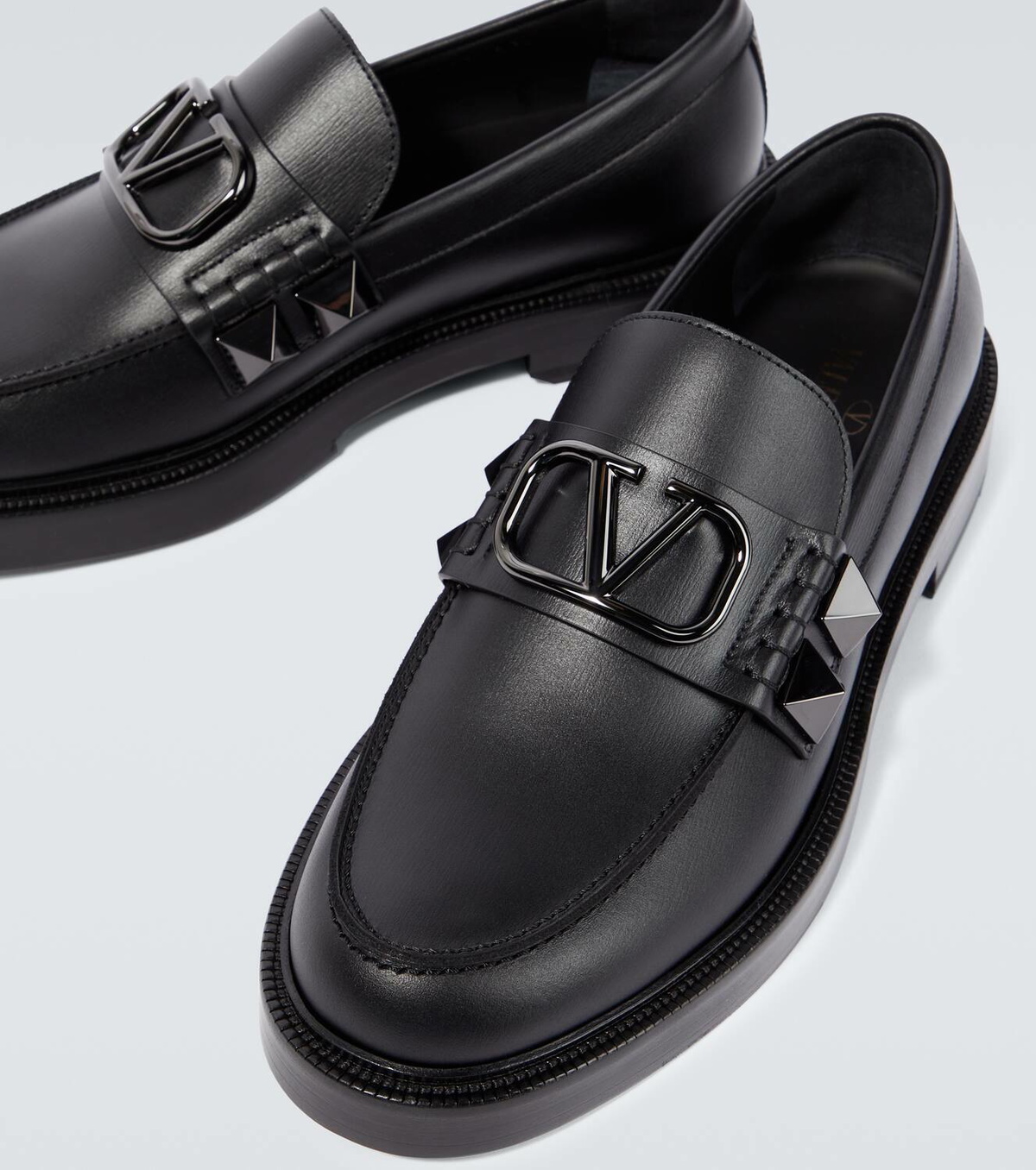 Valentino Garavani VLogo Stud Sign leather loafers Valentino Garavani