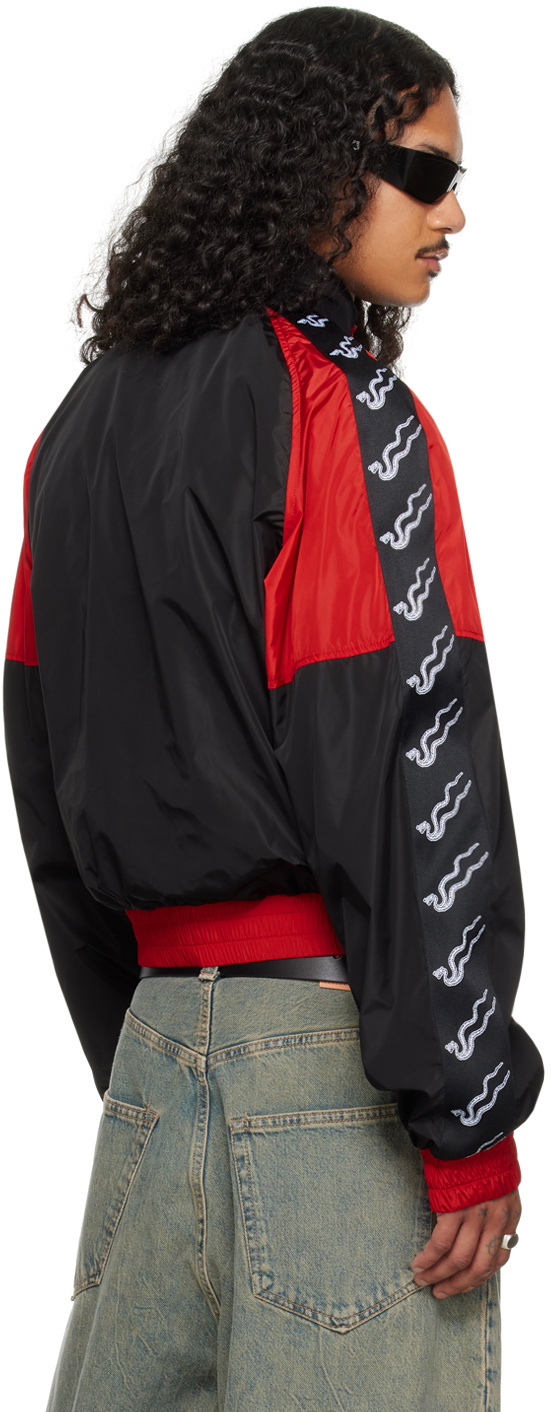 LU'U DAN Black New-Wave Shell Track Jacket LU'U DAN