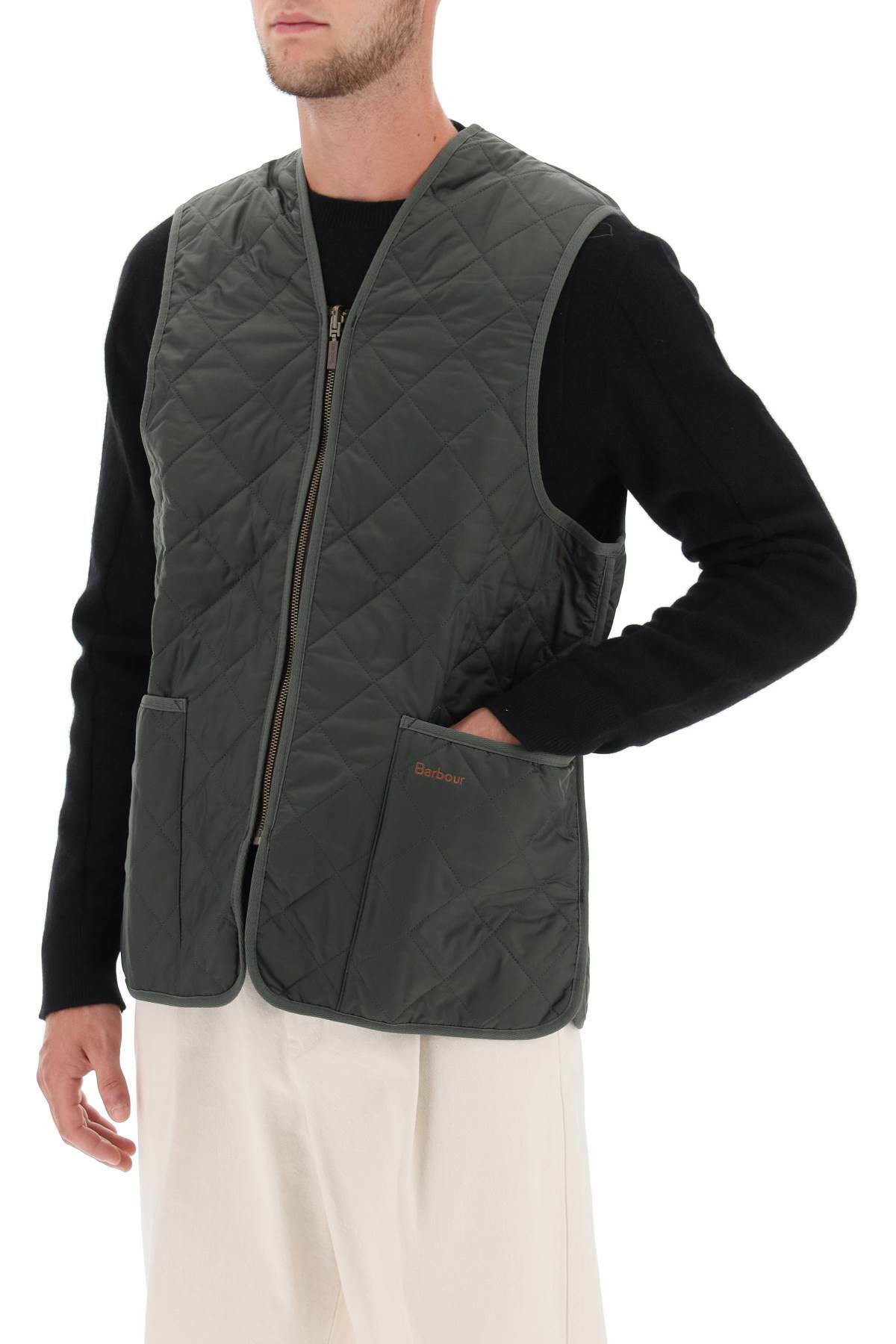 BARBOUR quilted vest Green Barbour