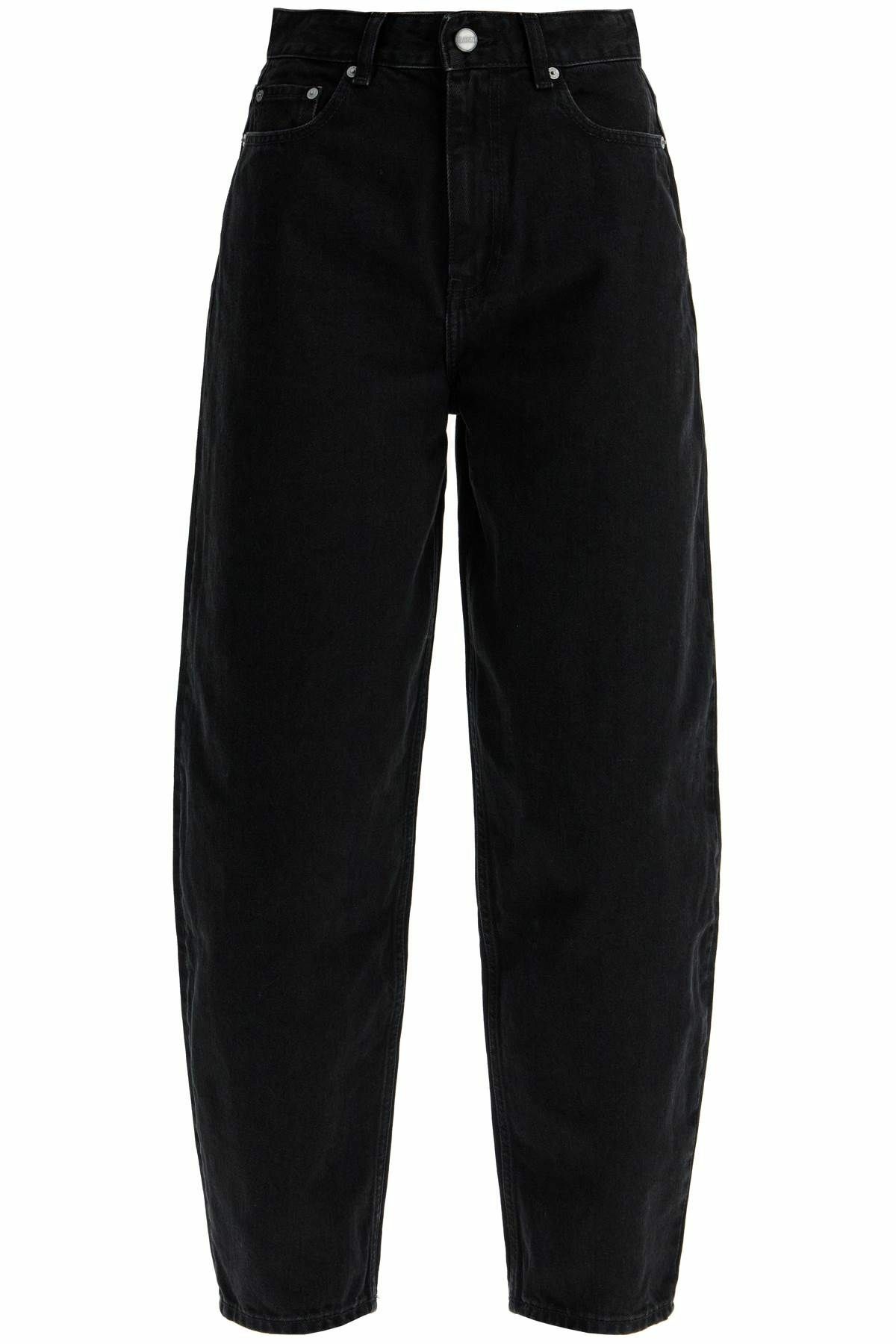 GANNI organic denim tapered jeans in eight Black GANNI