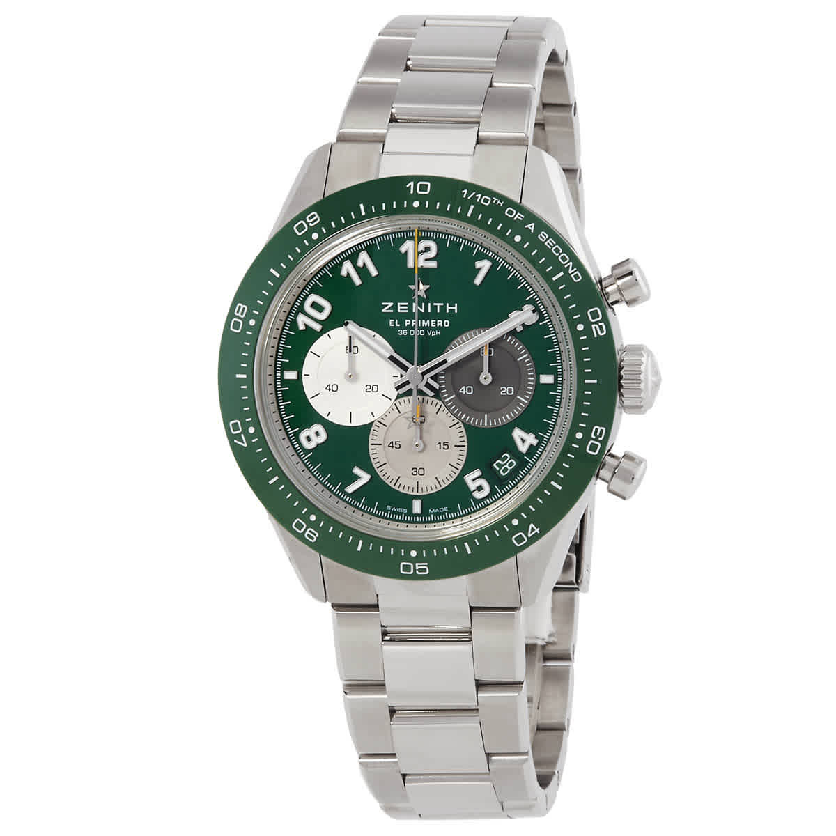 Zenith Chronomaster Aaron Rodgers Edition Automatic Green Dial Mens ...