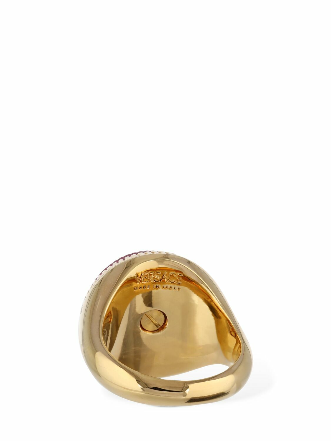 VERSACE - Medusa Thick Enamel Ring Versace