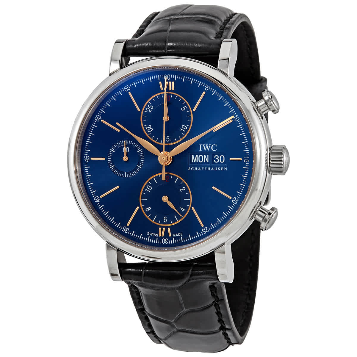 IWC Portofino Chronograph Automatic Blue Dial Mens Watch IW391036 IWC