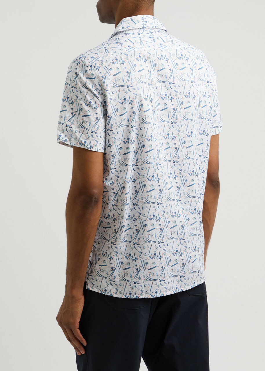 PS Paul Smith Printed Cotton Shirt White PS by Paul Smith