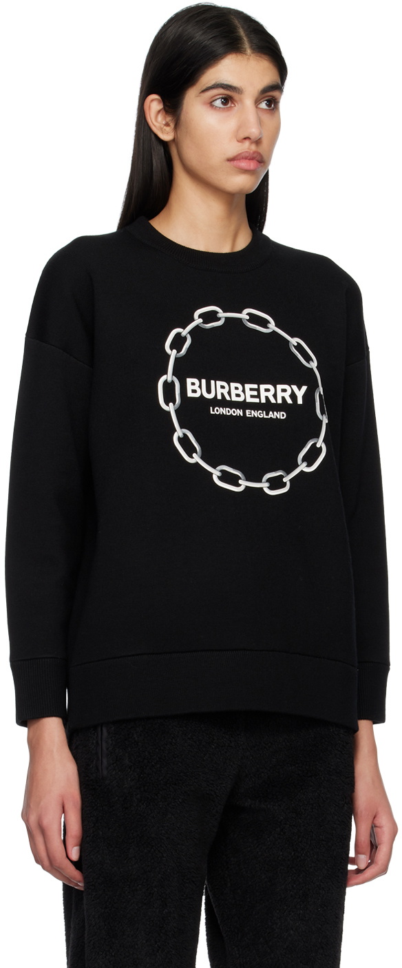 Burberry Black Chain Sweater Burberry