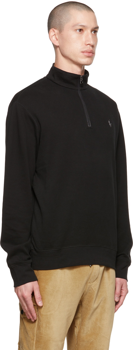 Polo Ralph Lauren Black Quarter Zip Sweater Polo Ralph Lauren
