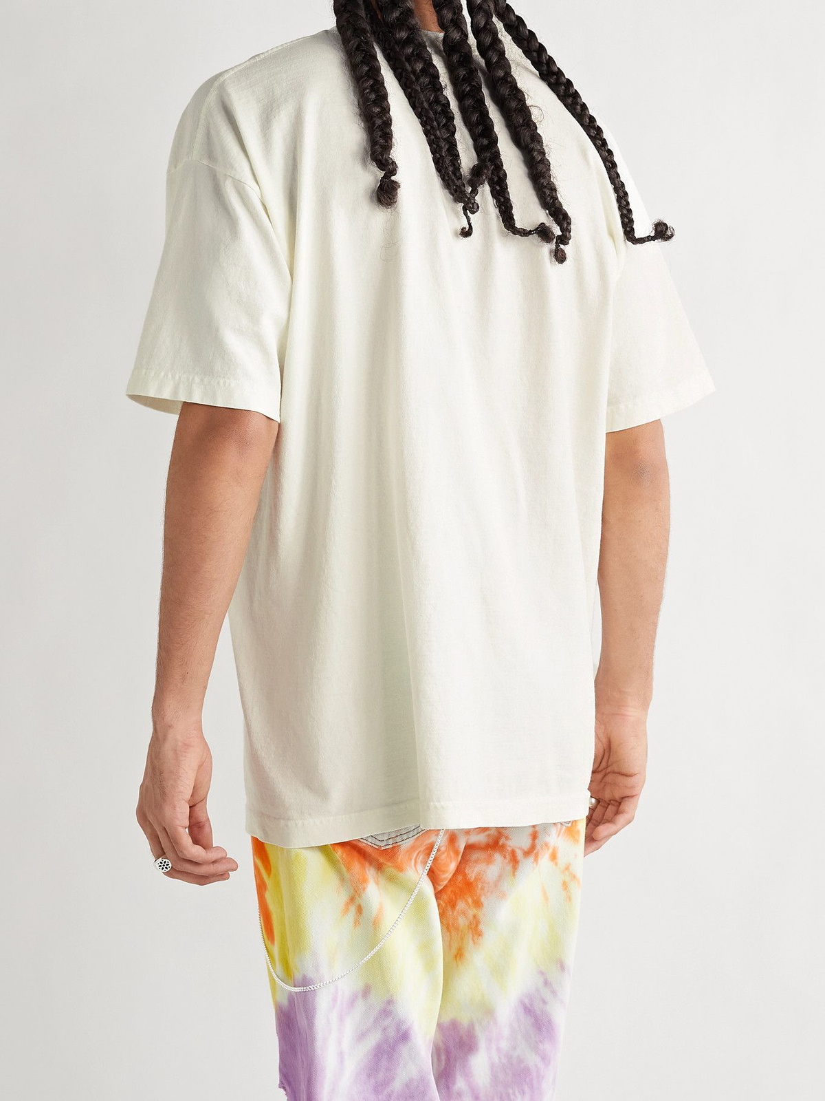 POLITE WORLDWIDE® - Utopia Logo-Embroidered Printed Cotton-Jersey T ...