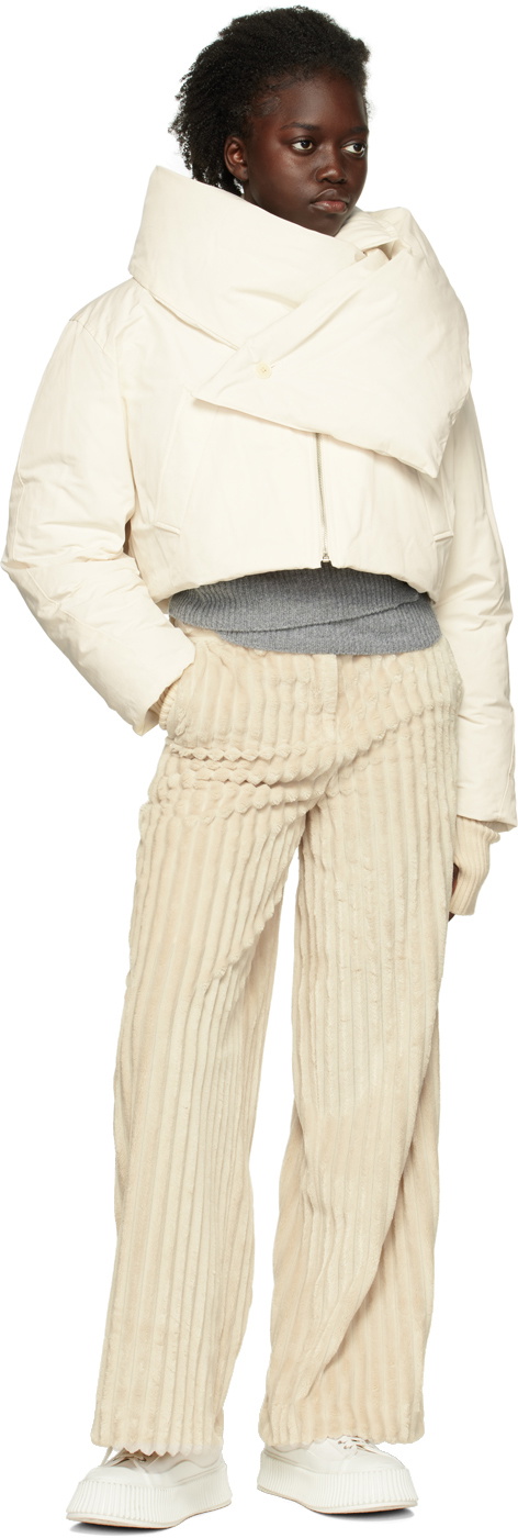 Recto Off-White Cropped Down Jacket Recto