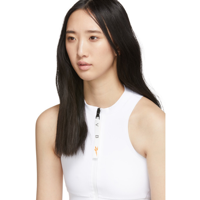 Reebok By Victoria Beckham White Crop Tank Top Reebok