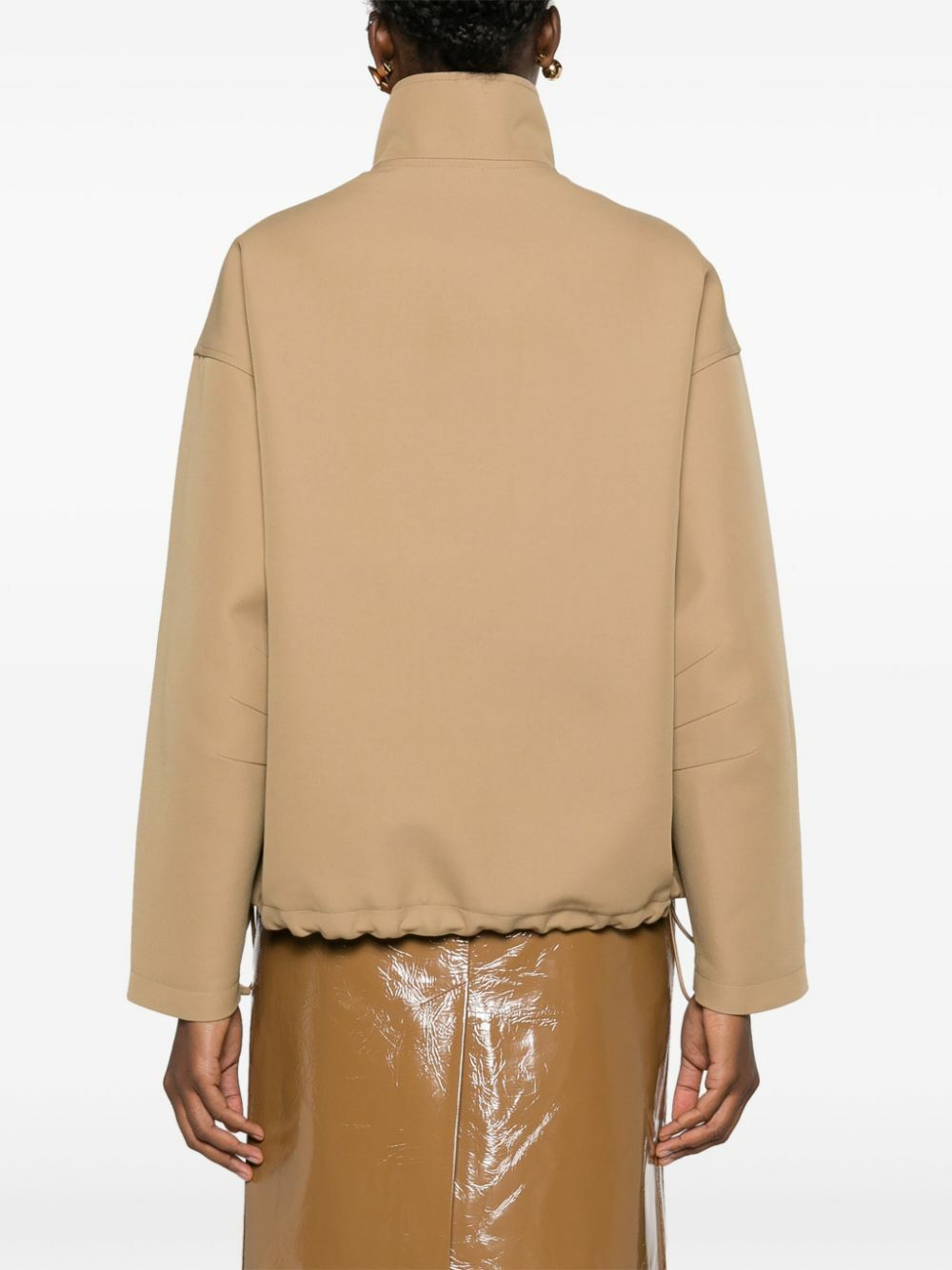 Gucci Beige Gabardine Bomber Jacket Gucci