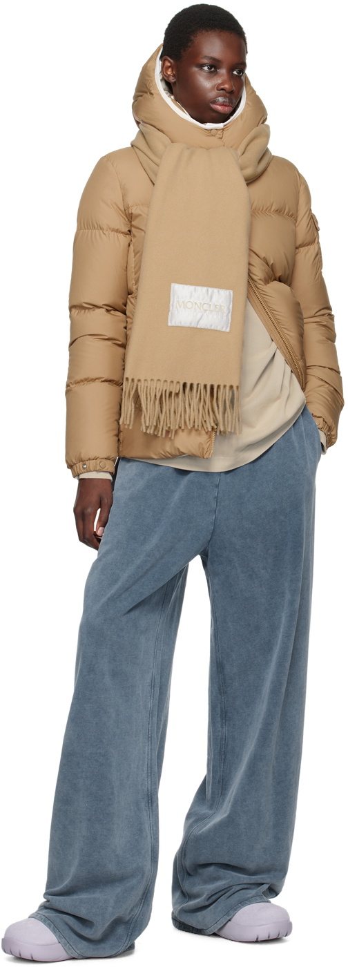 Moncler Tan Fourmines Short Down Jacket Moncler