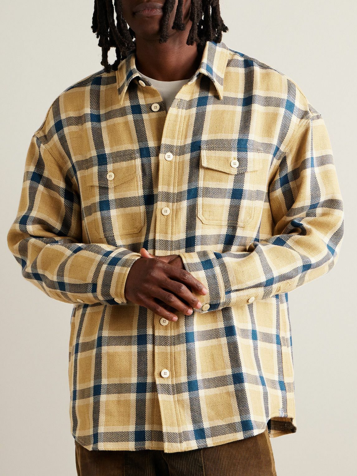 Visvim - Lumber Checked Linen and Wool-Blend Flannel Shirt - Neutrals Visvim