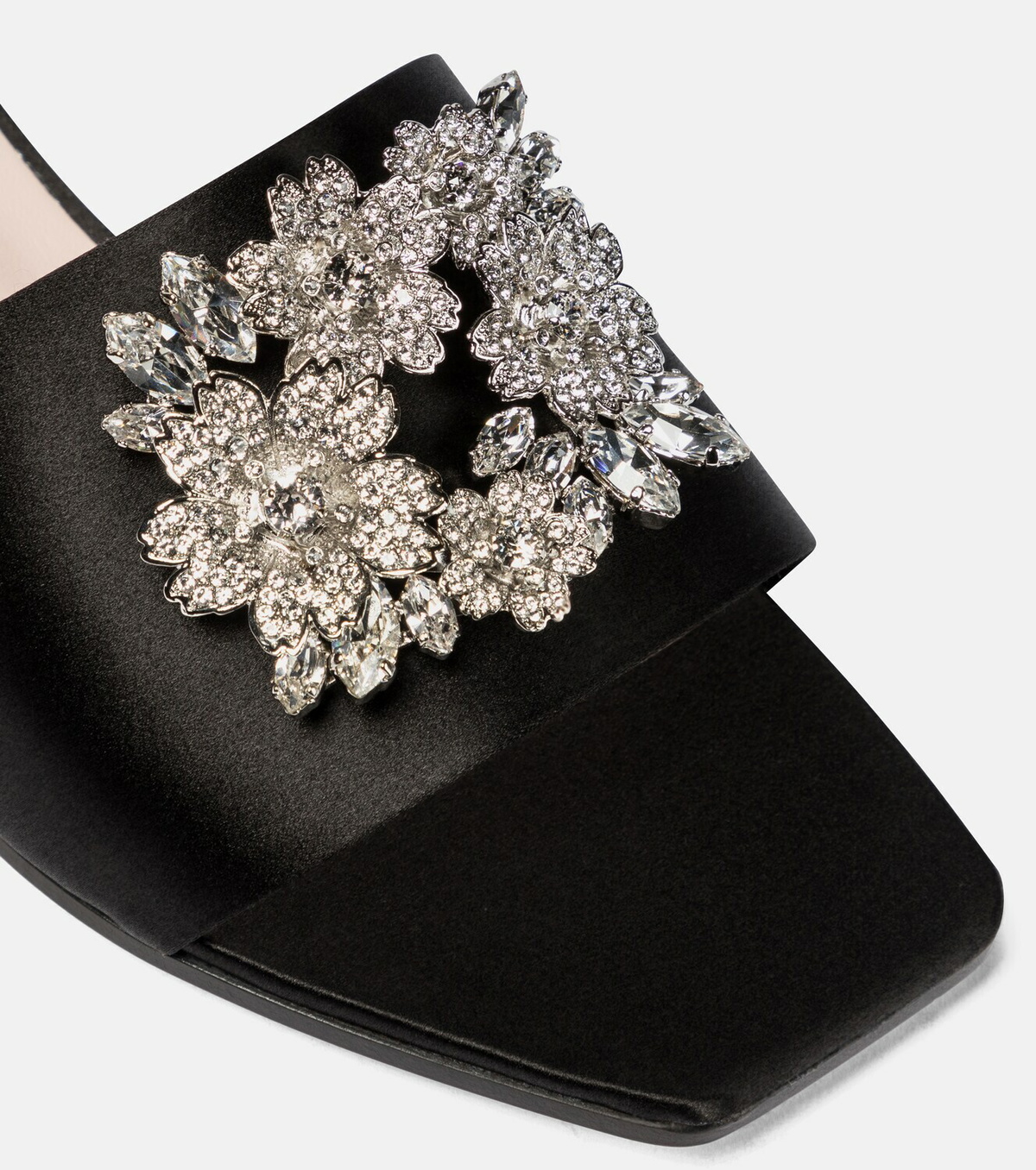 Roger Vivier RV Bouquet Strass satin sandals Roger Vivier