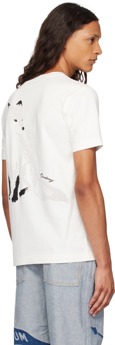 Burberry Off-White Fox T-Shirt Burberry