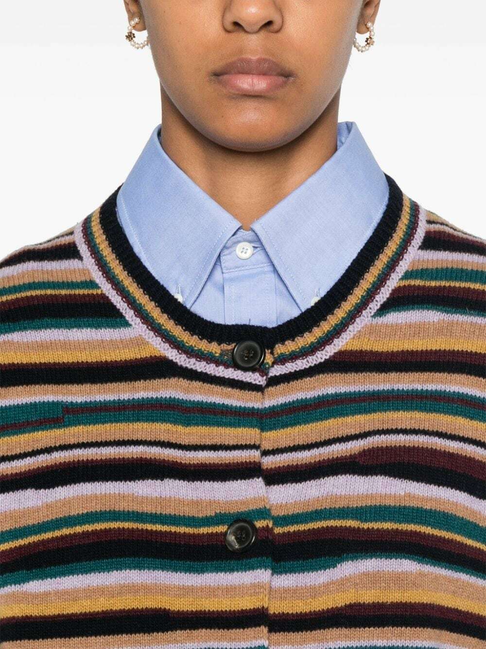 PS PAUL SMITH - Striped Wool Cardigan PS by Paul Smith