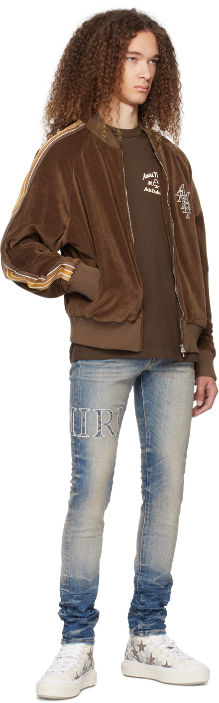 AMIRI Brown Stack Track Jacket Amiri