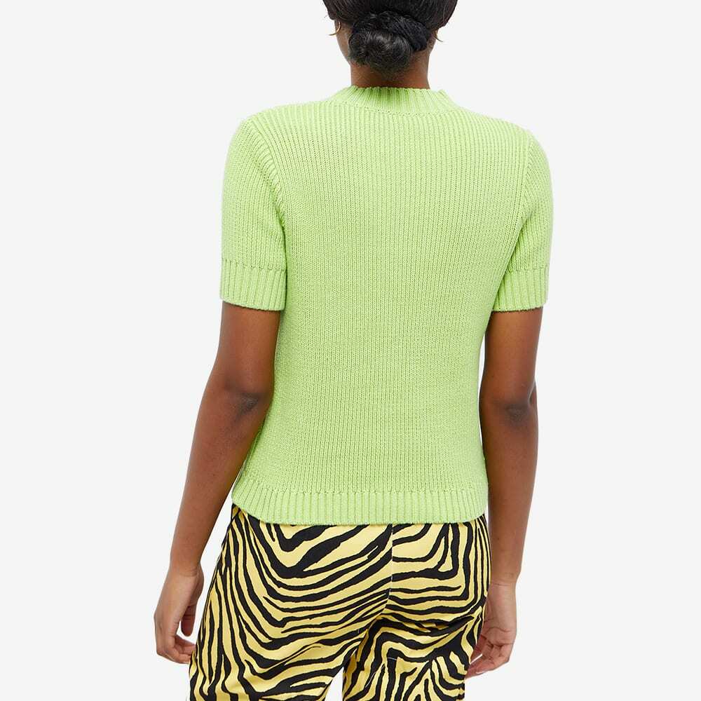 KITRI Women's Eden Knitted T-Shirt in Green KITRI