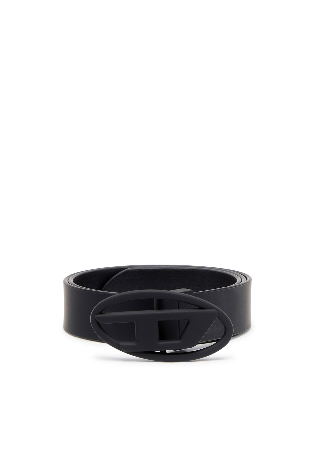 Diesel Reversible belt in rubberised leather - Belts Womens in Black Diesel