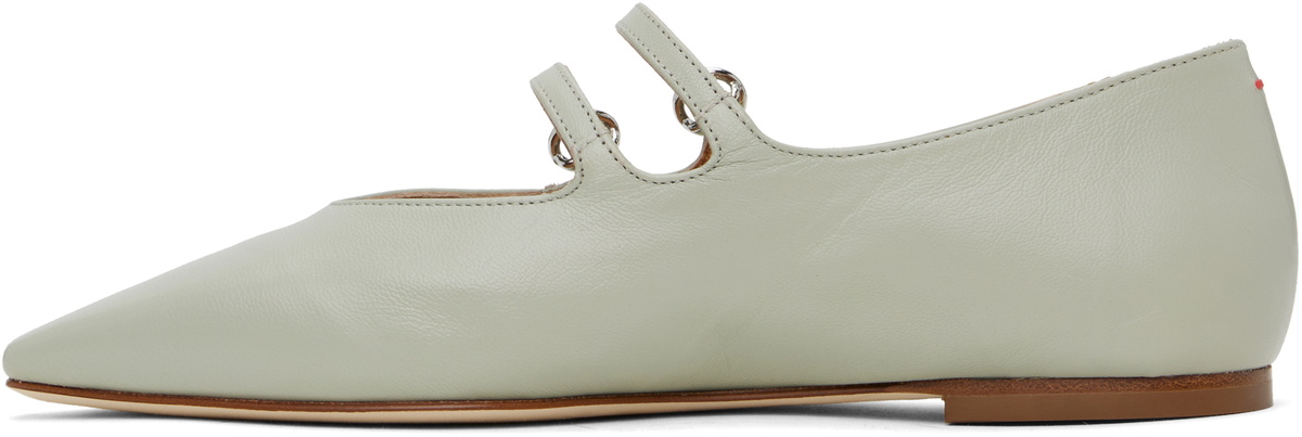 Aeyde Gray Franny Ballerina Flats Aeyde
