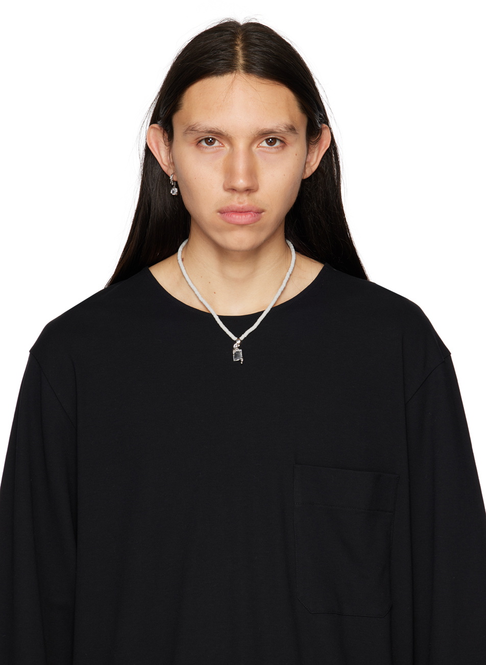 Alan Crocetti SSENSE Exclusive Gray Raver Necklace Alan Crocetti
