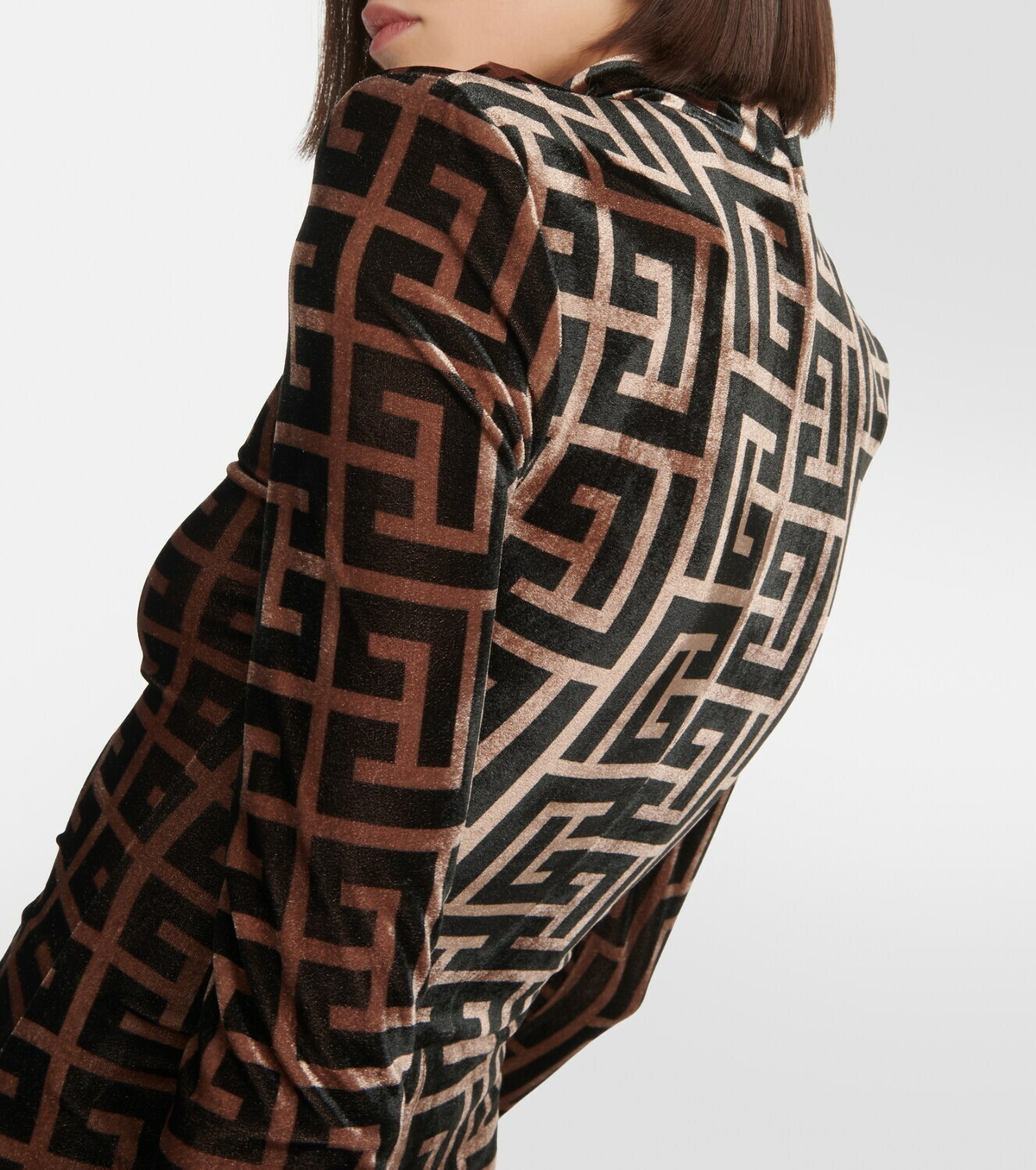 Balmain Monogram high-neck top Balmain