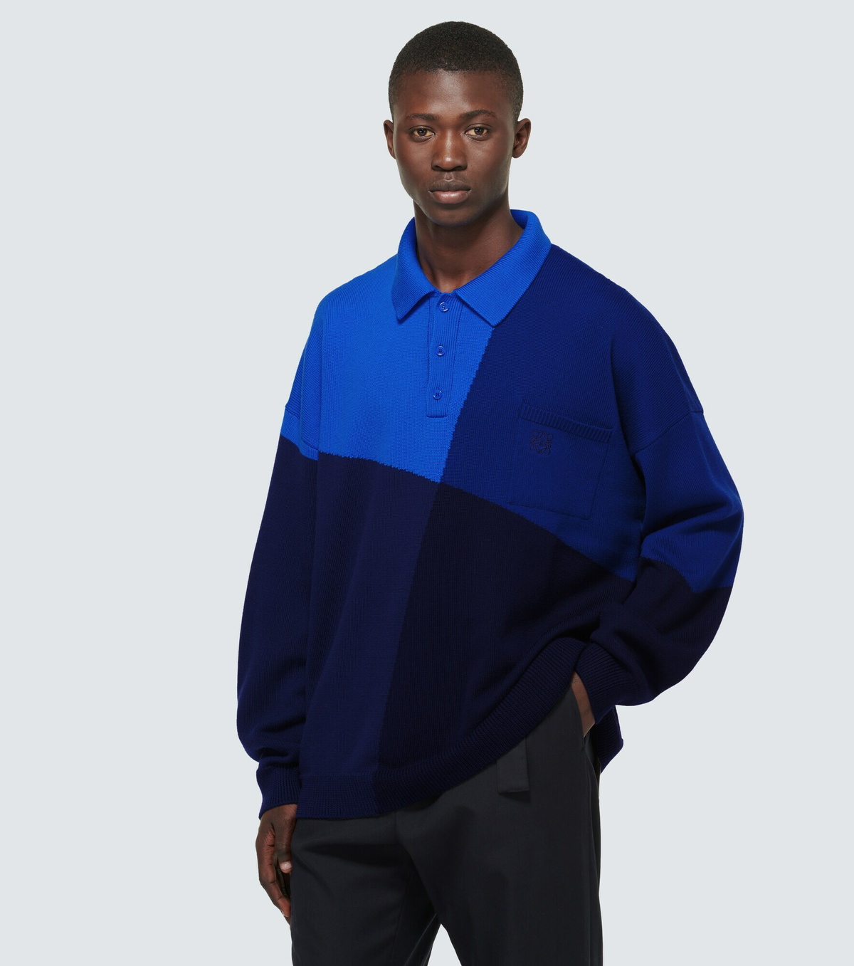 Loewe - Colorblocked polo sweater Loewe