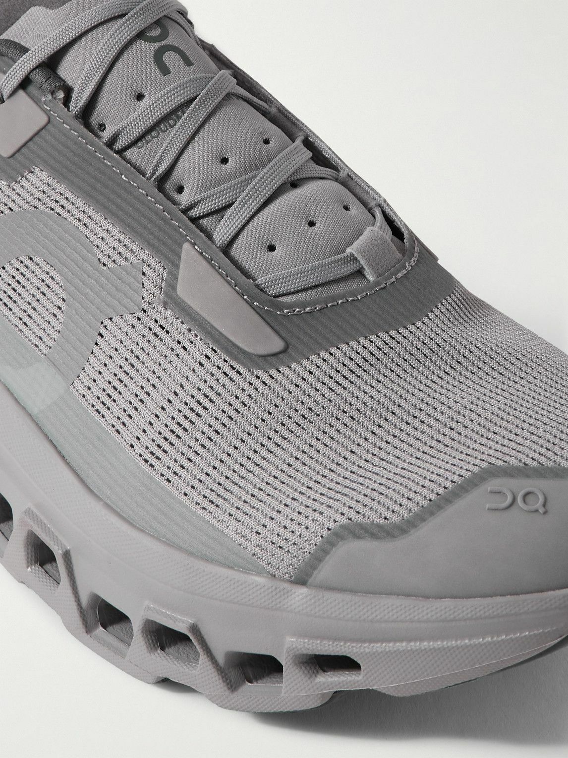 ON - Cloudmonster Void Rubber-Trimmed Mesh Running Sneakers - Gray On