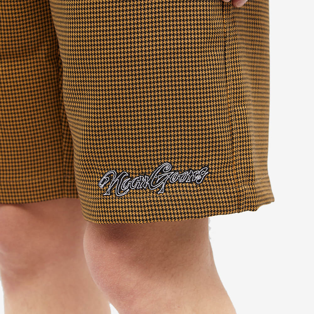 Noon Goons Men's Banned Houndstooth Short in Brown Noon Goons