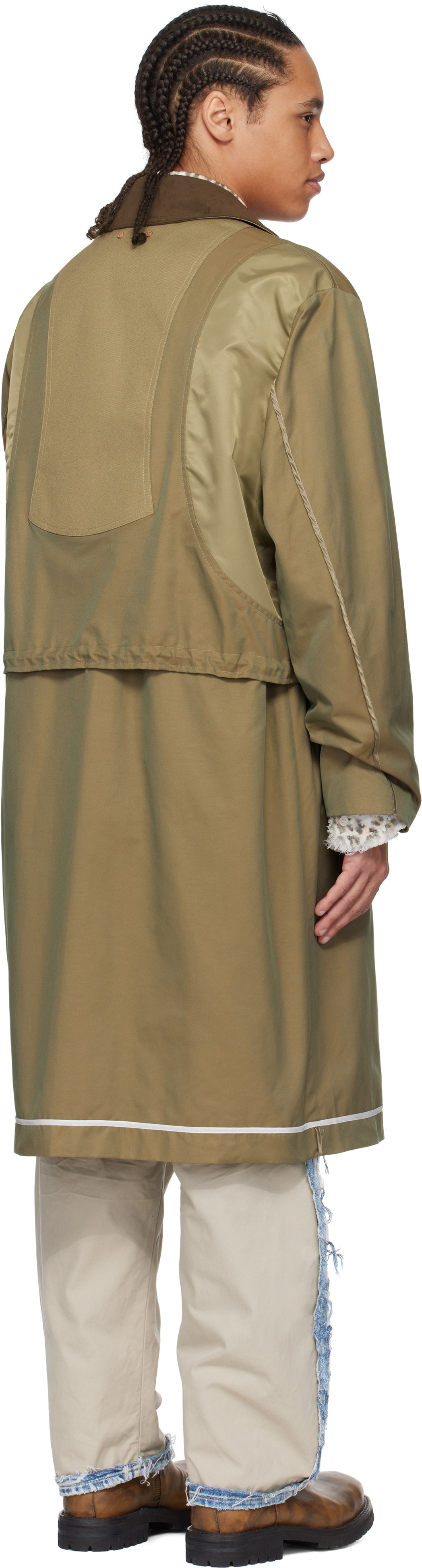 Andersson Bell Beige Bomber Mix Coat Andersson Bell