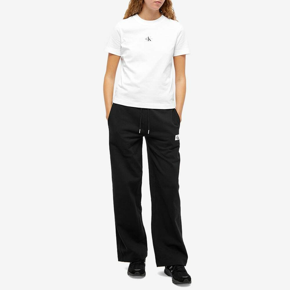 Calvin Klein Women's Wide Leg Sweat Pant in Ck Black Calvin Klein